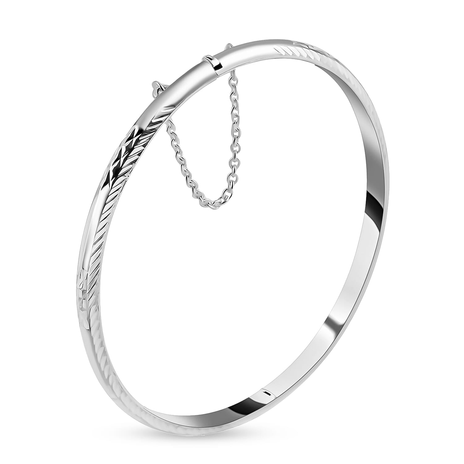Shop LC 925 Sterling Silver Bangle Bracelet, Fancy Cuff Jewelry Gifts ...