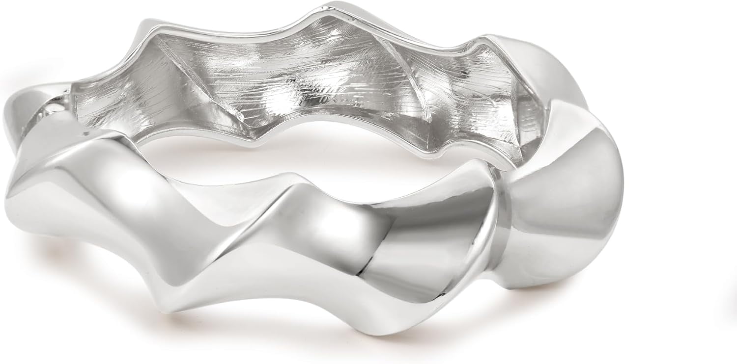 Bangle Bracelets for Women | 14K Gold Plated Trendy Wide Bracelets ...