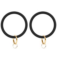 Compact Key Chain Organizer With Leather Strap, Smart Key Ring Holds 8 ...