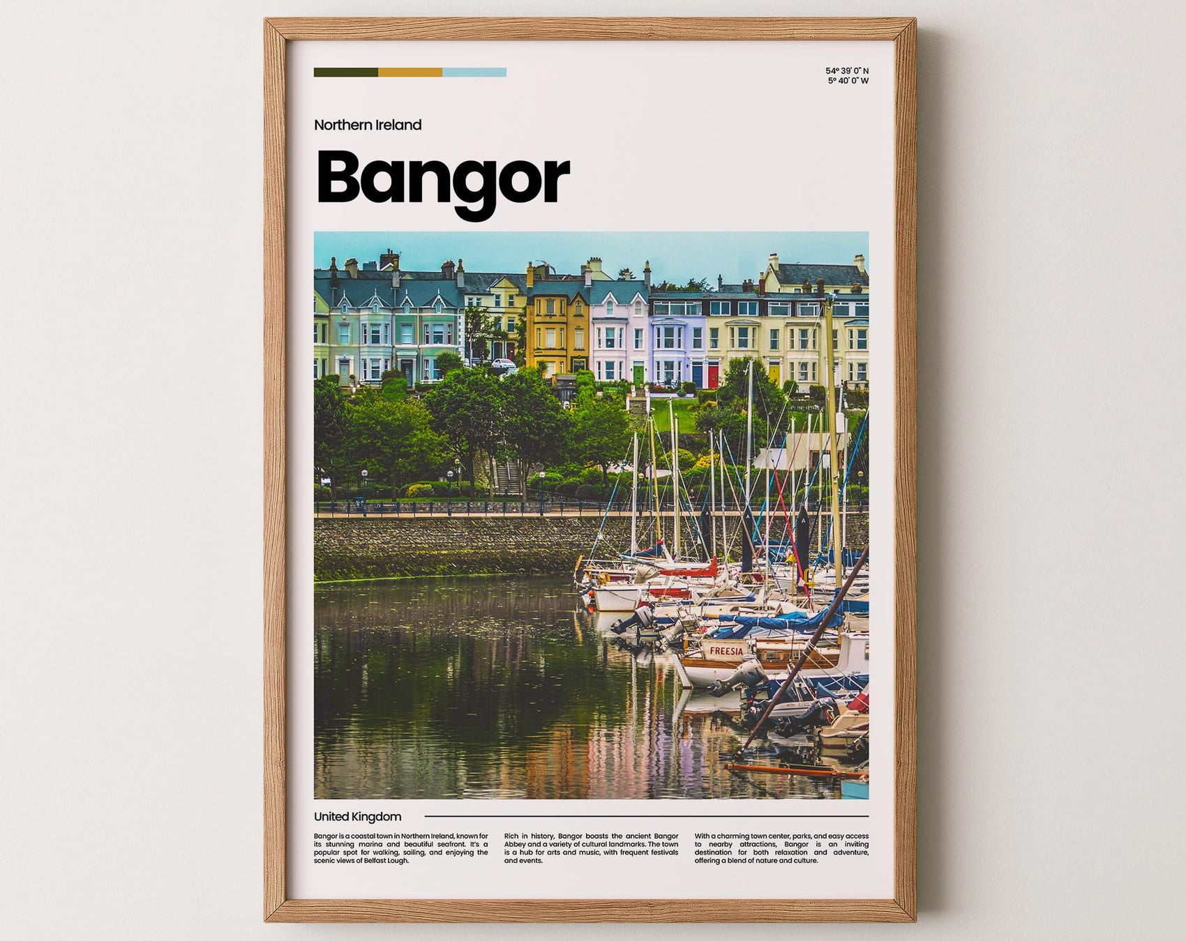 Bangor Poster, Bangor Print, Bangor Photo, Bangor Art, Northern Ireland ...