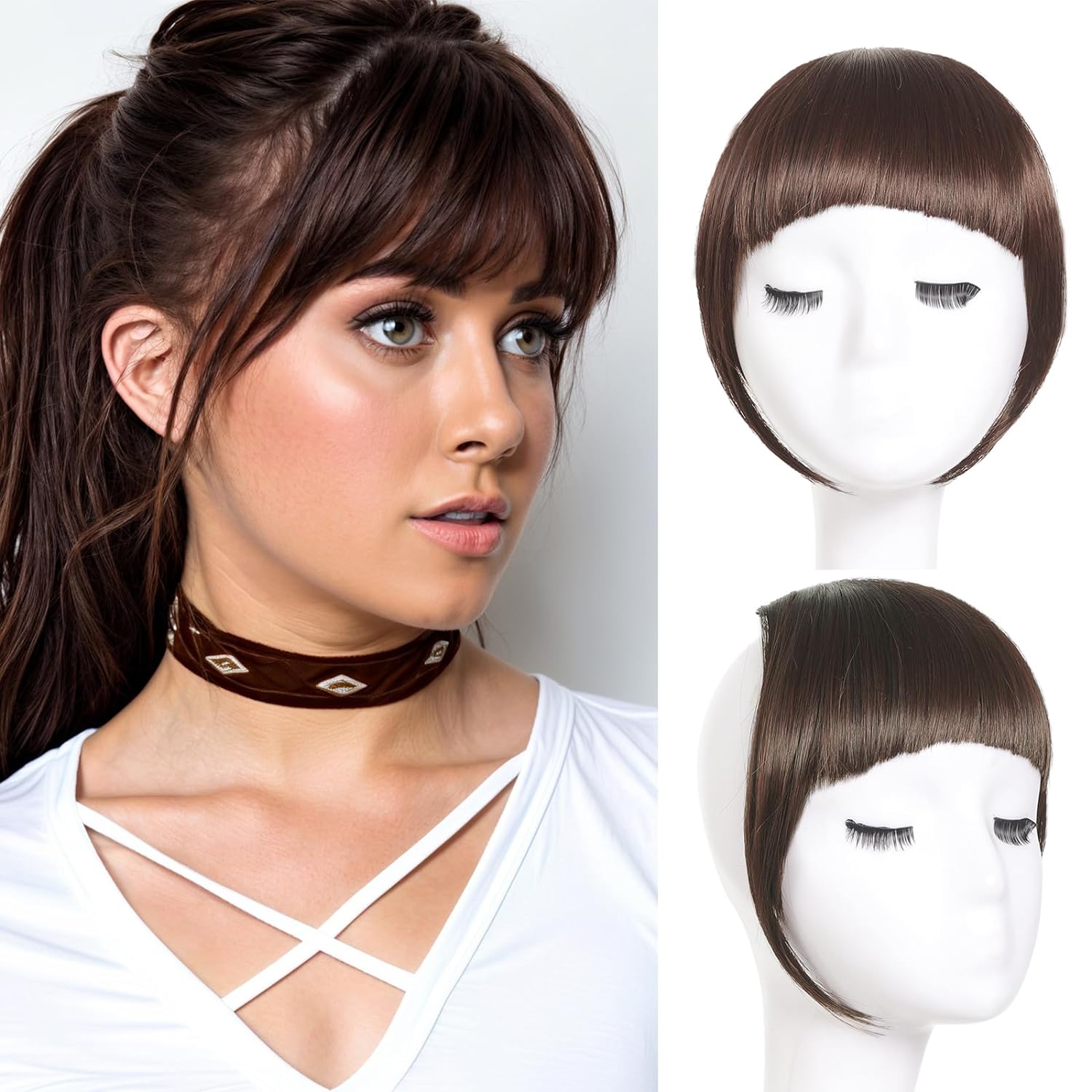 Bangs Hair Clip Bangs Clip In Hair Extensions Clip On Bangs Clip In ...