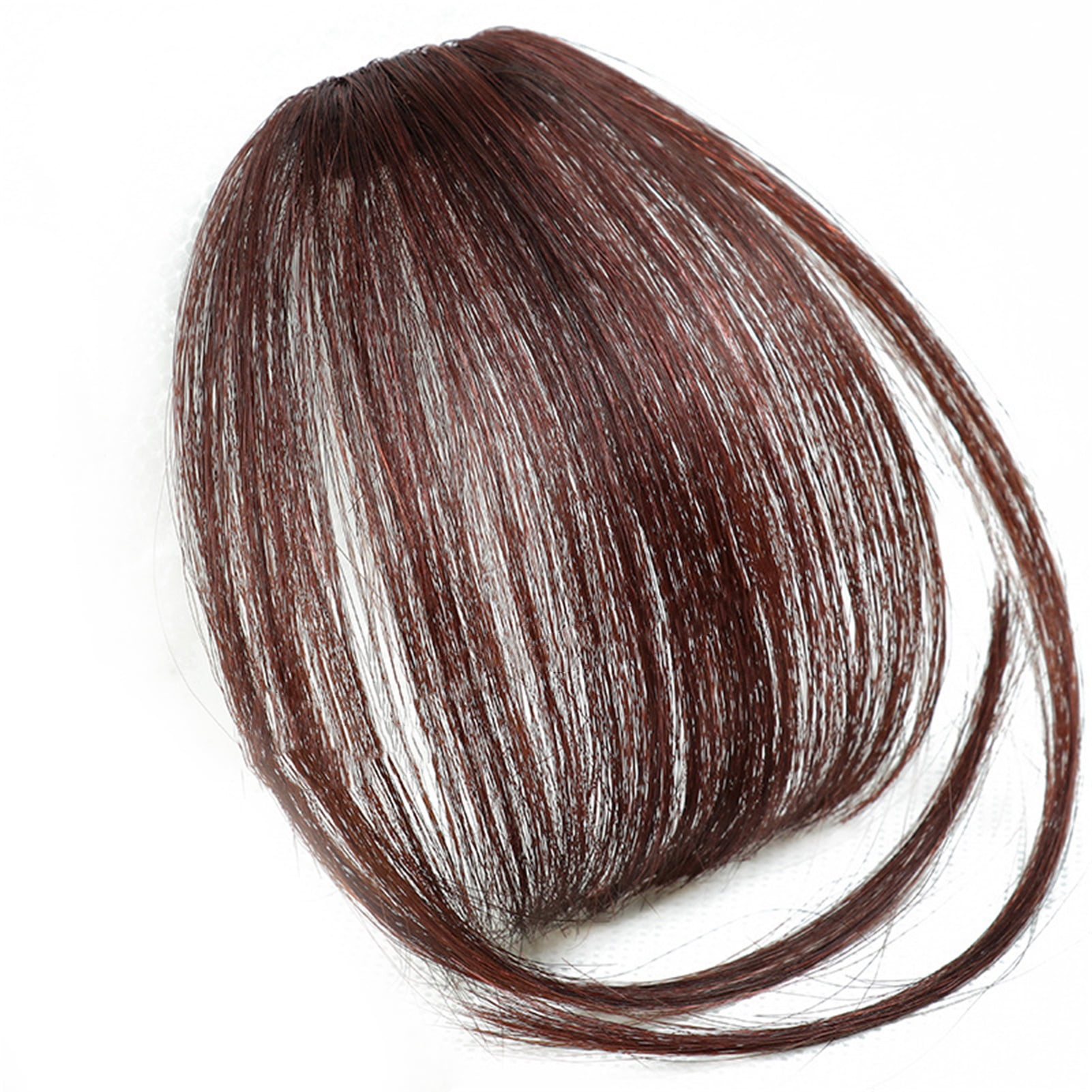 Bangs Hair Clip Synthetic One Piece Natural Thin Wispy Front Fringe ...