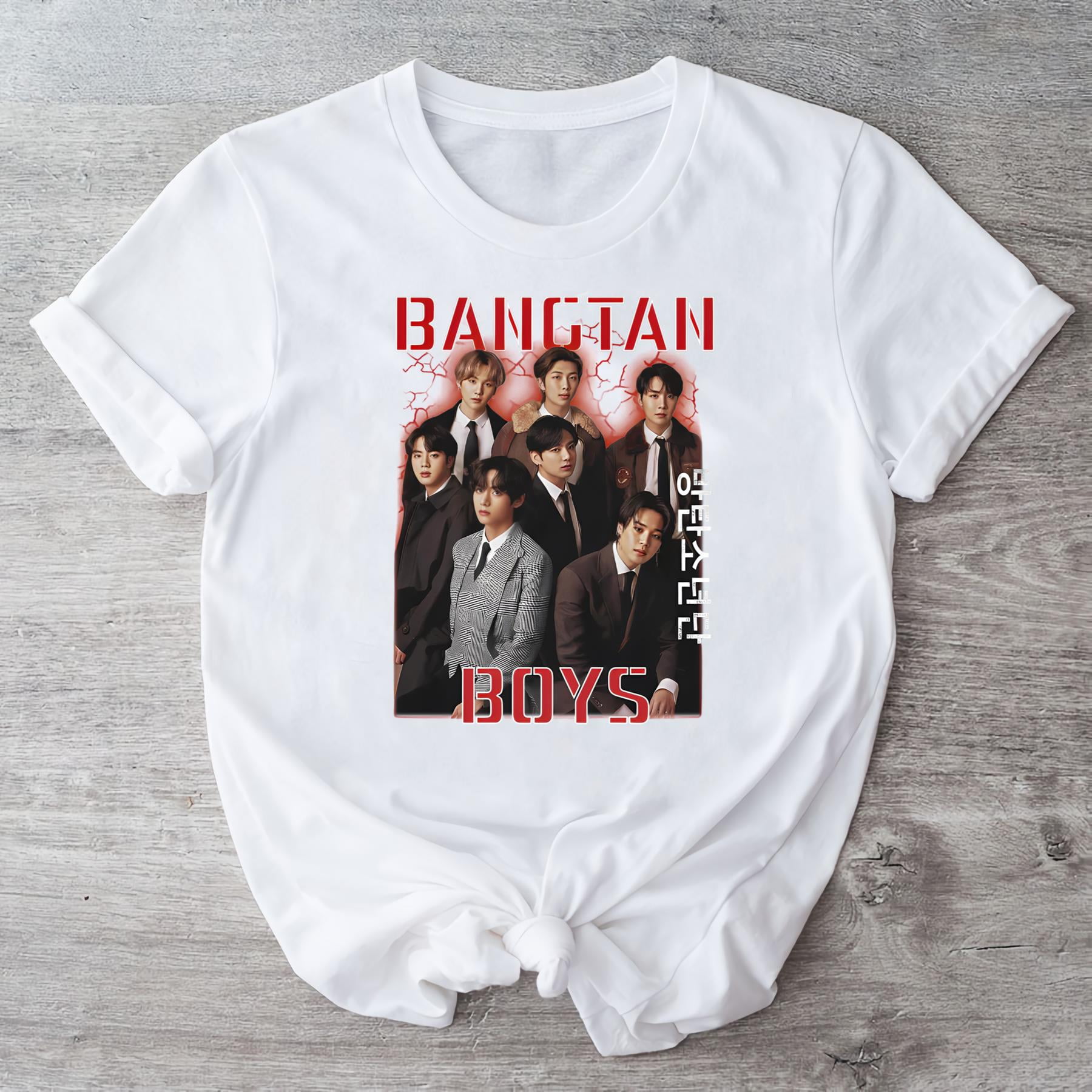Bangtan Boys BTS Band Unisex Style Gift for Fans T-shirt Crew an ...