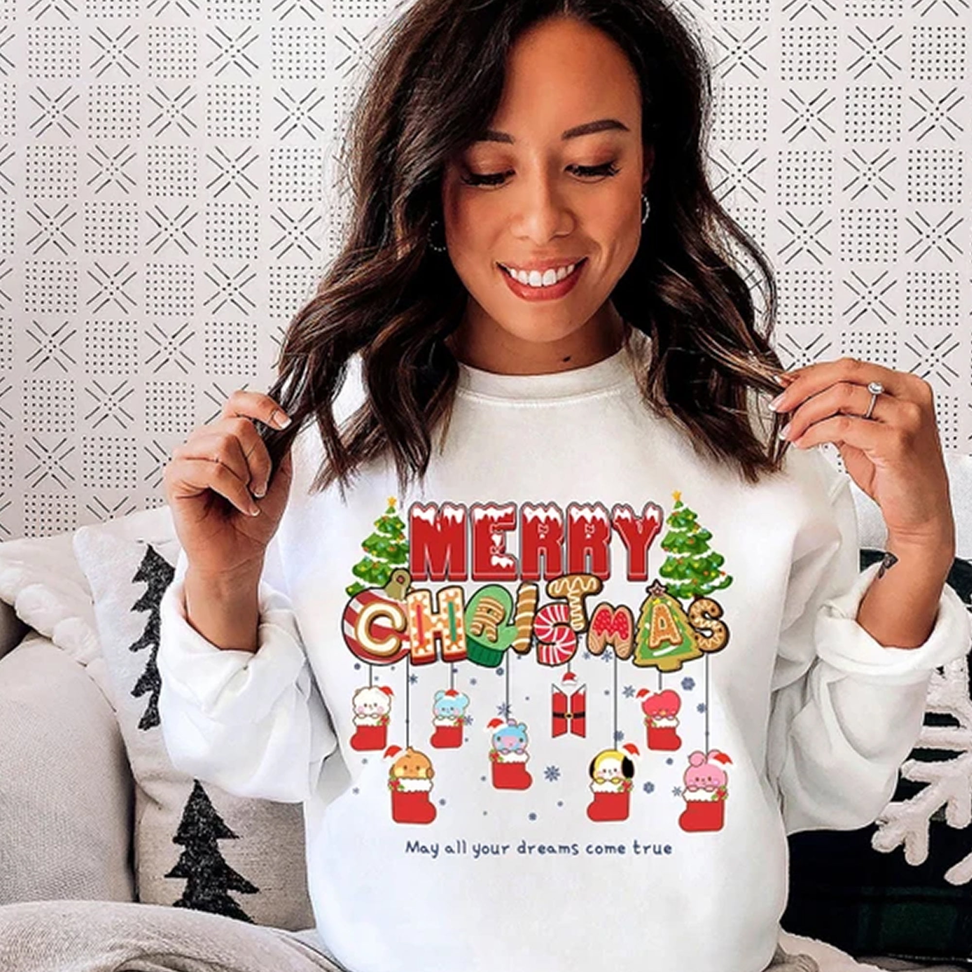 Bangtan Christmas Sweatshirt, Bangtan Christmas Socks Sweatshirt ...