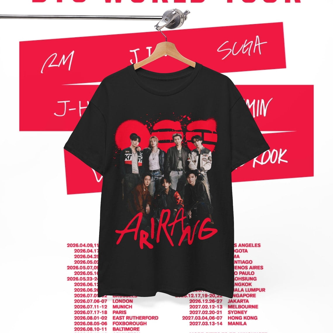 Bangtan Members Arirang Magazine Unisex Cotton Tee: Bangtan Kpop ...