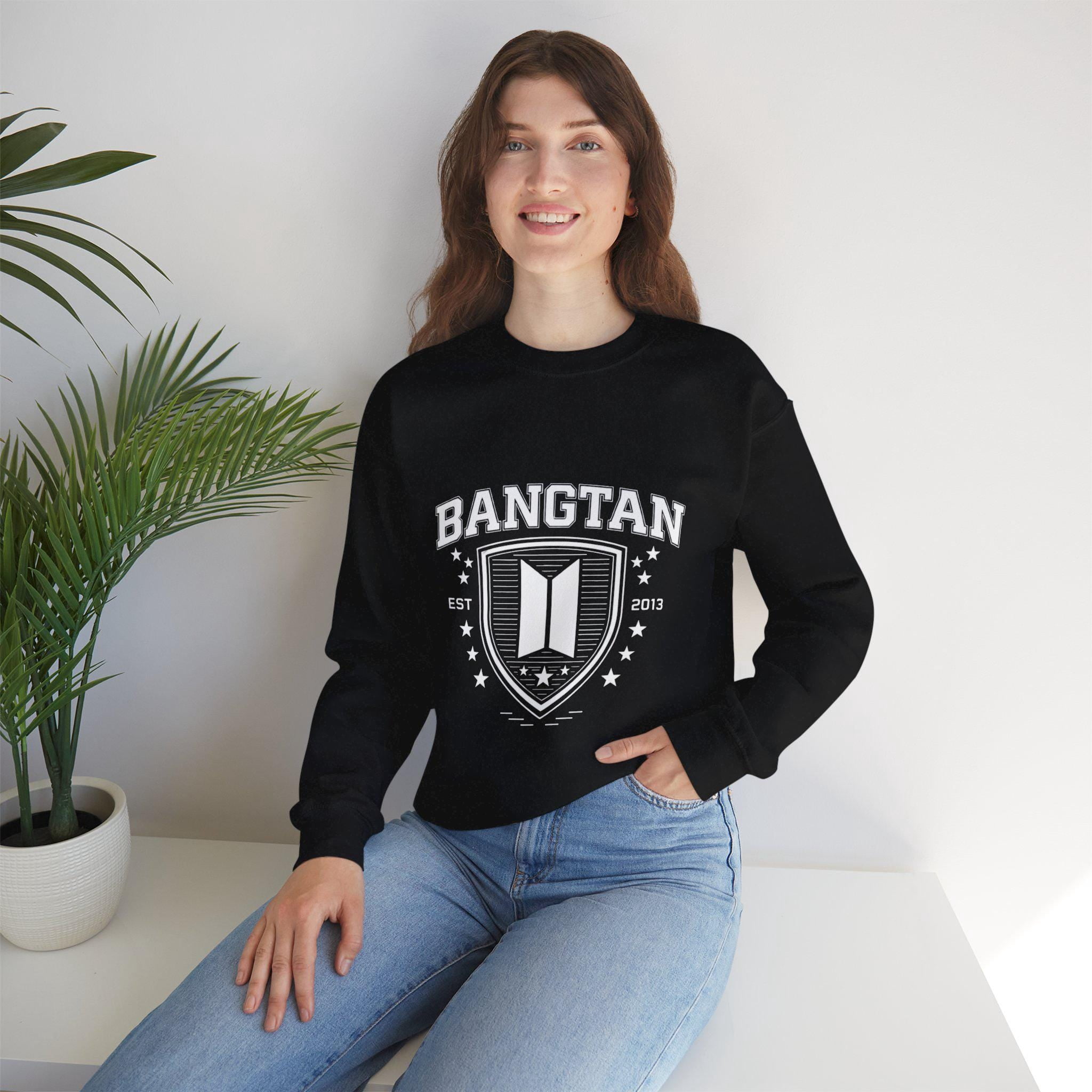 Bangtan University Crewneck Sweatshirt | BTS Logo Crewneck | K-Pop ...