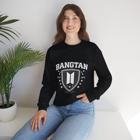 Bangtan University Crewneck Sweatshirt | BTS Logo Crewneck | K-Pop ...