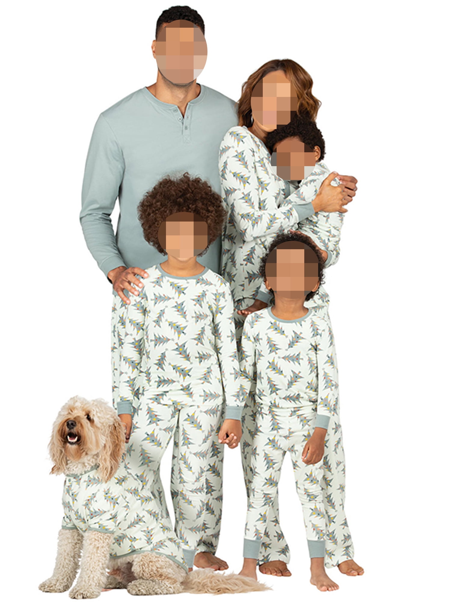 Bangyeer Family Pajamas Matching Christmas Set Christmas Tree Print ...