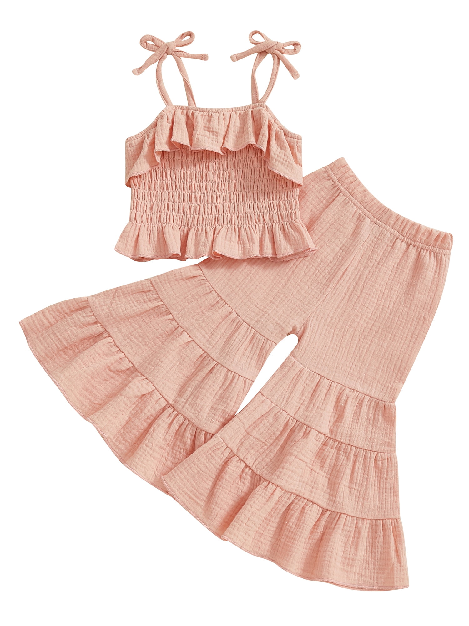 Bangyeer Infant Baby Toddler Girls Clothes Solid Color Sleeveless ...