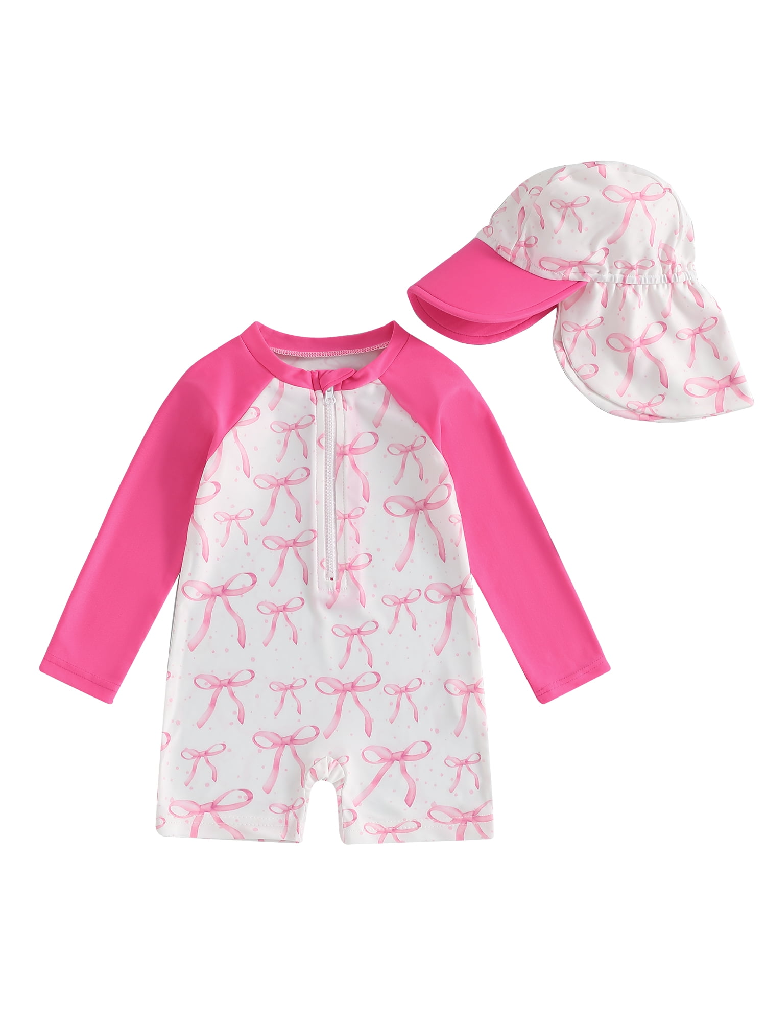 Bangyeer Infant Toddler Baby Girl One-Piece Swimsuit Print Zipper ...