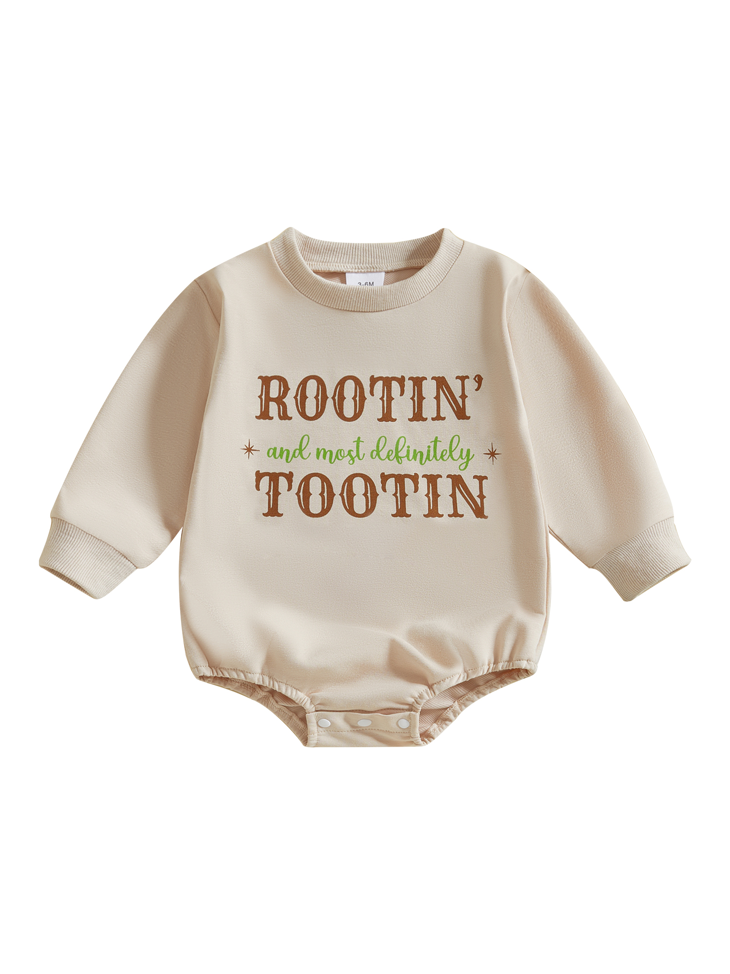 Bangyeer Newborn Infant Baby Boy Bubble Romper Clothes Long Sleeve Letter Fall Winter Bodysuit ...