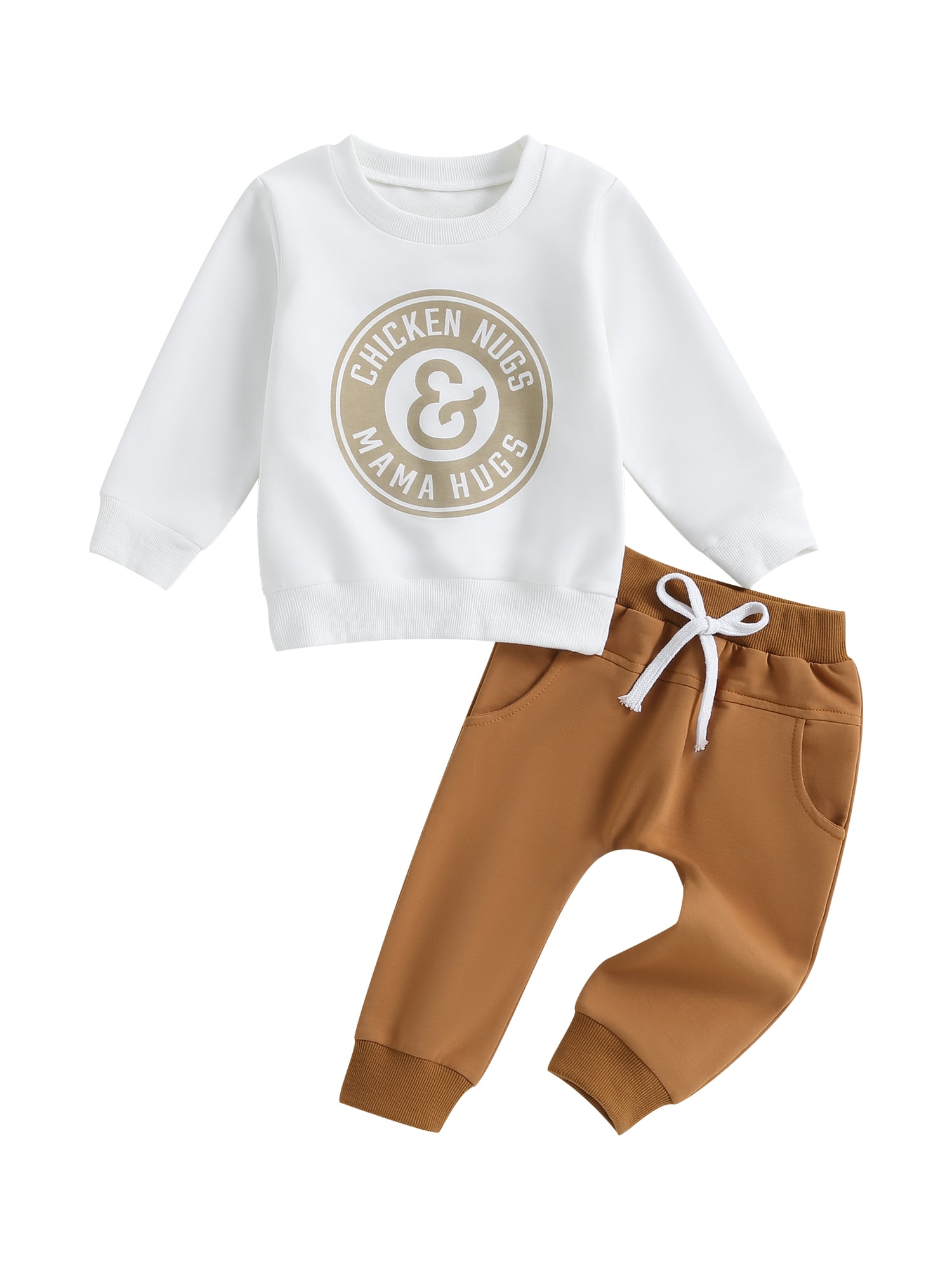 Bangyeer Toddler Baby Boys 2PCS Clothes Sets Long Sleeve Letter Print ...