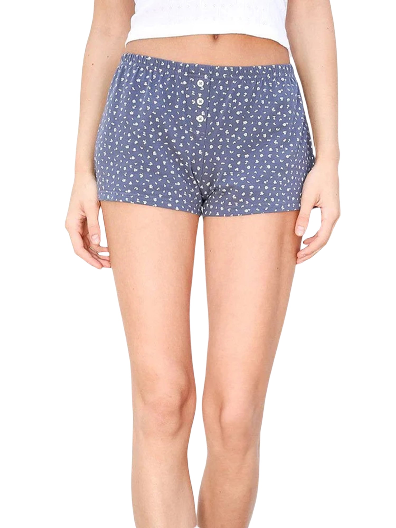 Bangyeer Women Lounge Shorts Floral Print Y2k Low Rise Sexy Micro ...