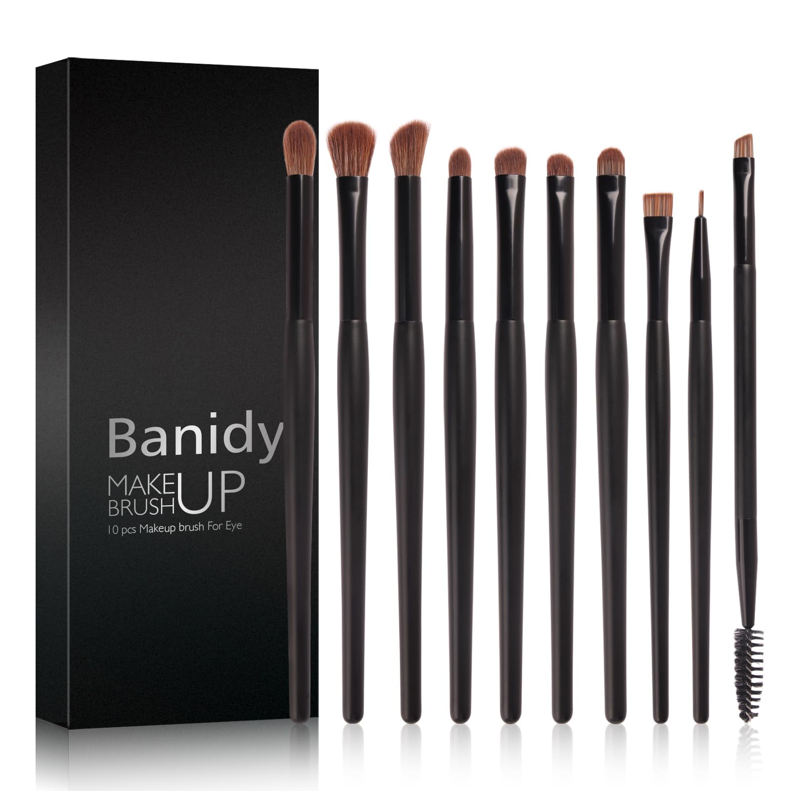Banidy Eye Makeup Brushes STF9 10pcs Eyeshadow Brushes Professional ...