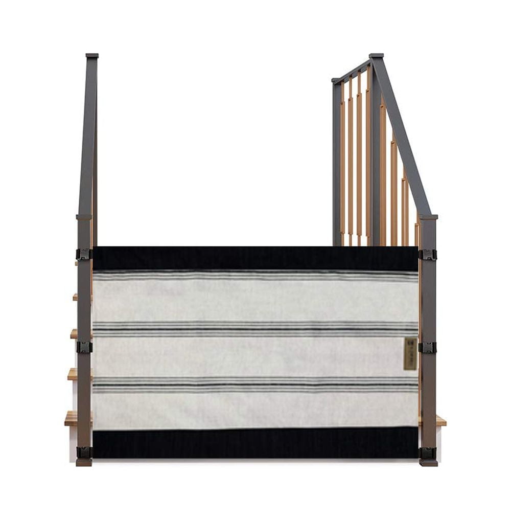 Banister to Banister No Drill Baby Gate for s - Fabric Excellence Easy ...