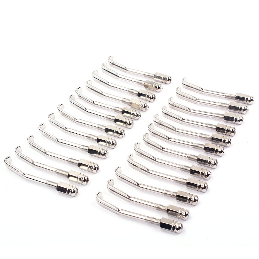 Raindrops Banjo Hooks and Nuts Set Silver Metal for Traditional Banjo ...