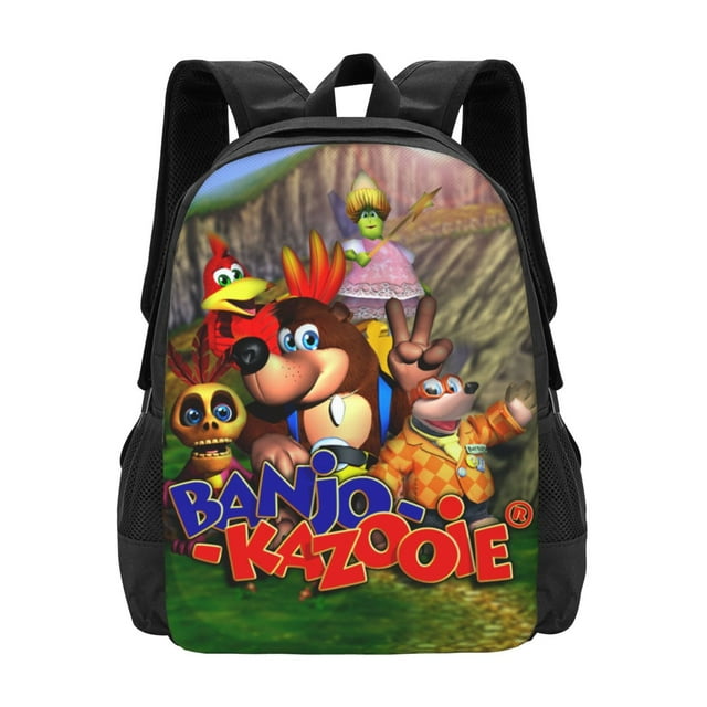 Banjo-Kazooie Backpack,3d Print Laptop Backpack Lightweight Casual Daypack Bookbag 16.5 In ...