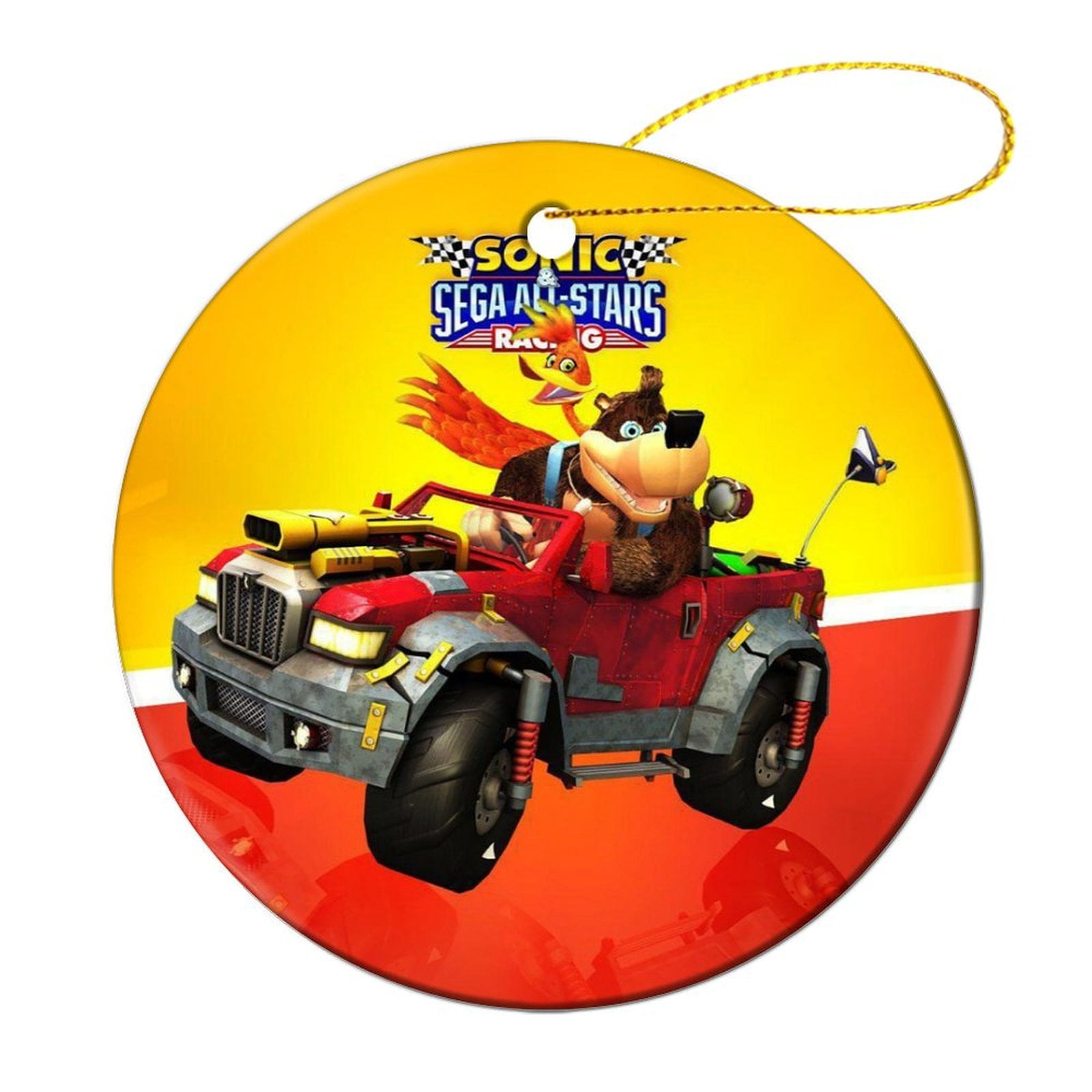 Banjo-Kazooie Christmas Ornament - Round Ceramic Decor - Christmas ...