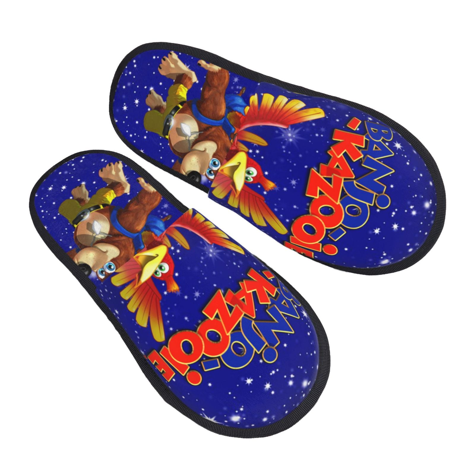 Banjo-Kazooie Furry Slippers For Men Women Fuzzy House Slippers Winter ...