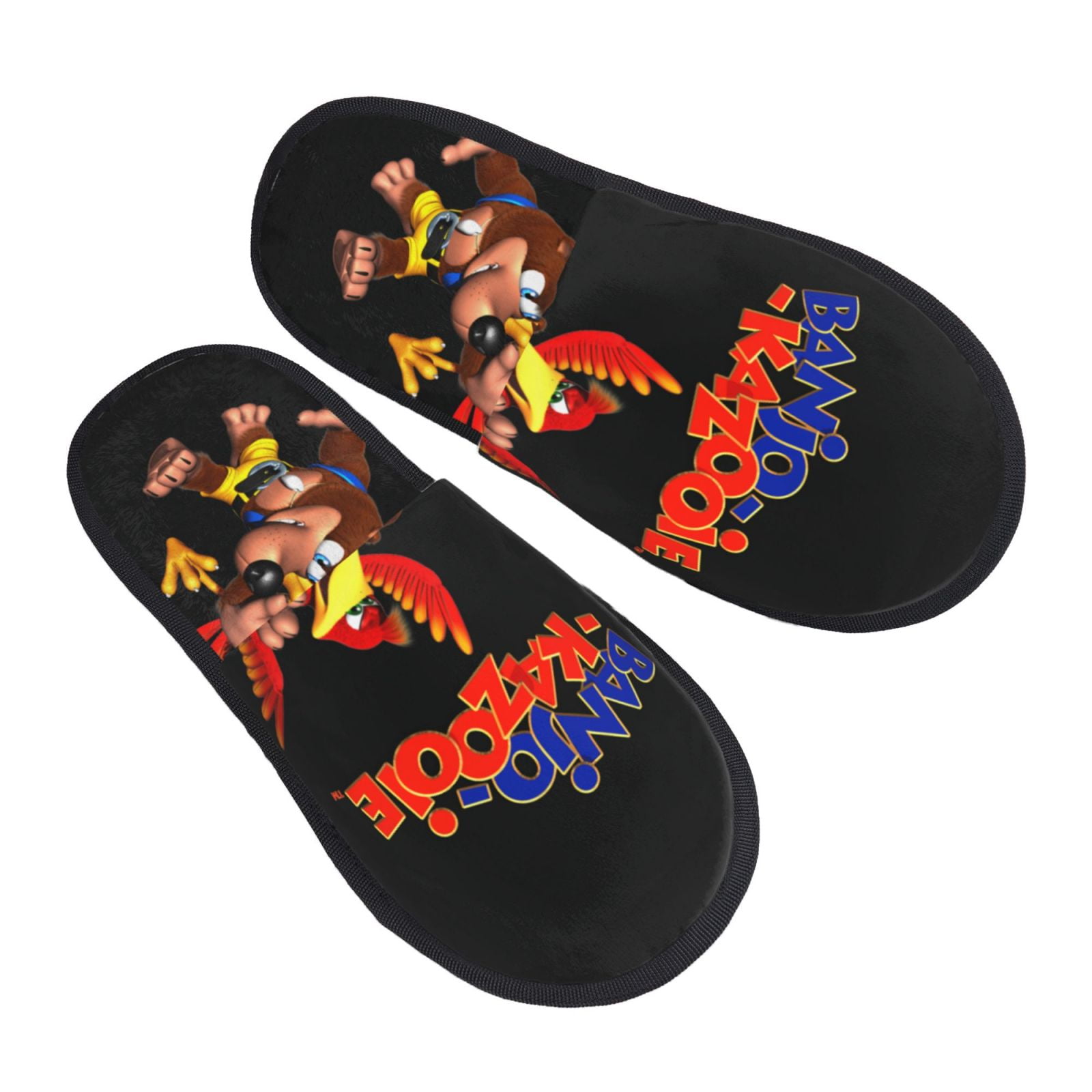 Banjo-Kazooie Furry Slippers For Men Women Fuzzy House Slippers Winter ...