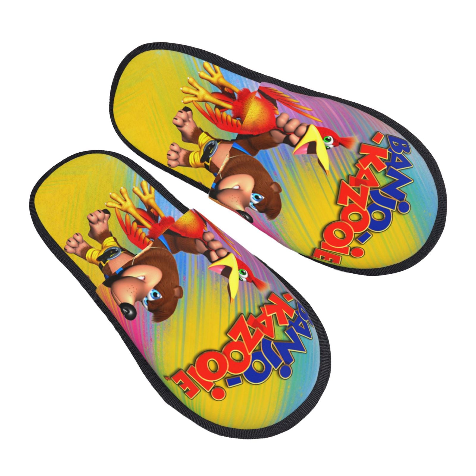 Banjo-Kazooie Furry Slippers For Men Women Fuzzy House Slippers Winter ...