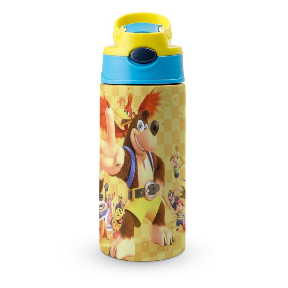 Banjo-Kazooie Kids Straw Water Bottle, Stainless Steel Vacuum Insulated ...