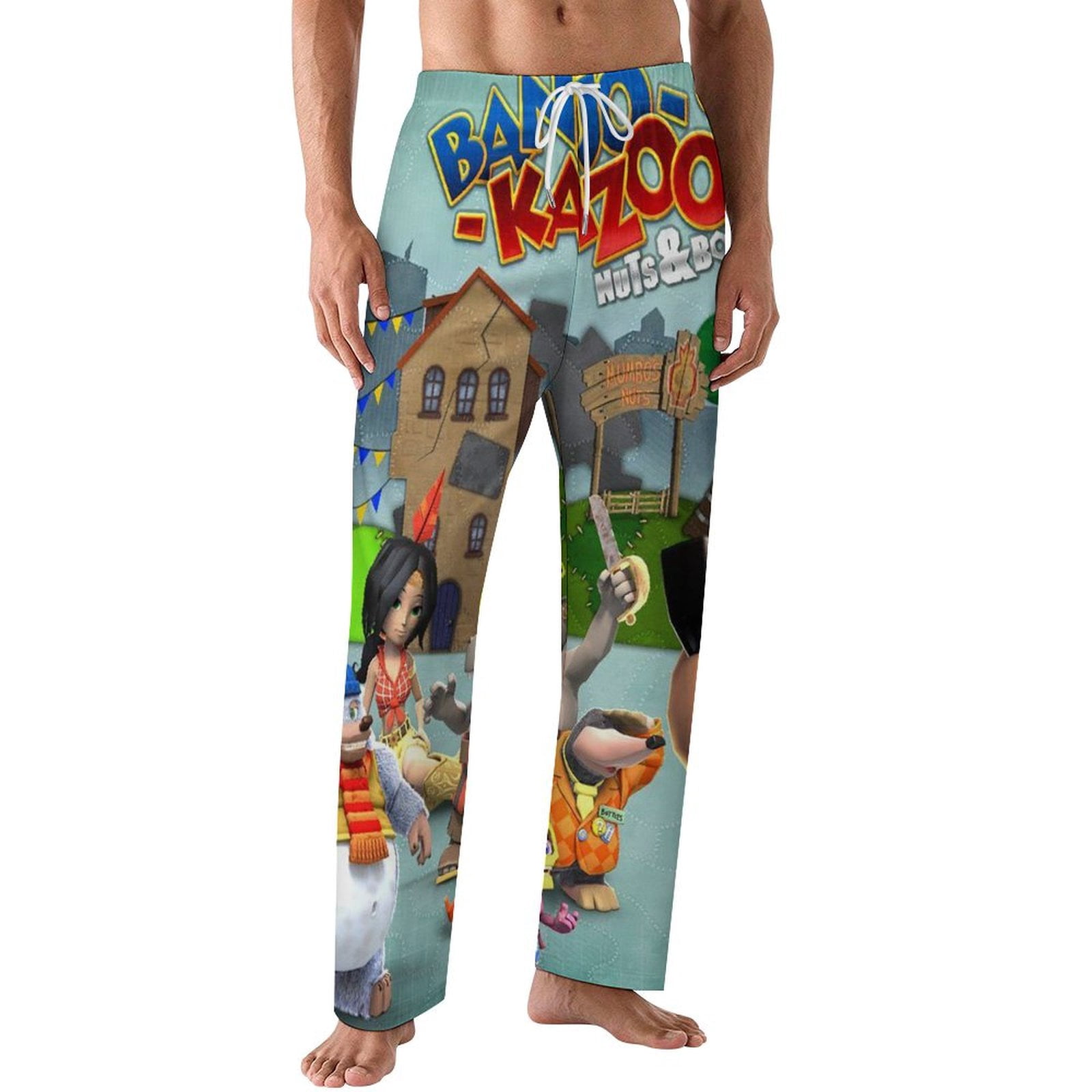 Banjo-Kazooie Men Pajama Pants Bottoms Lounge Pants Elastic Waist Loose ...