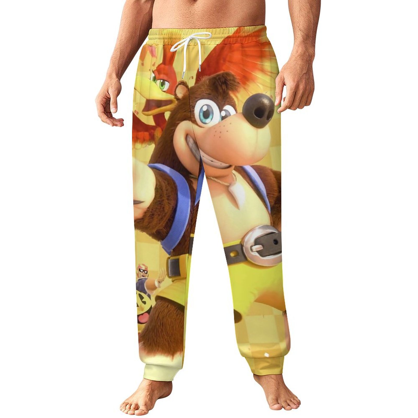 Banjo-Kazooie Men's Athletic Joggers Stretch Sweatpants Running Workout ...