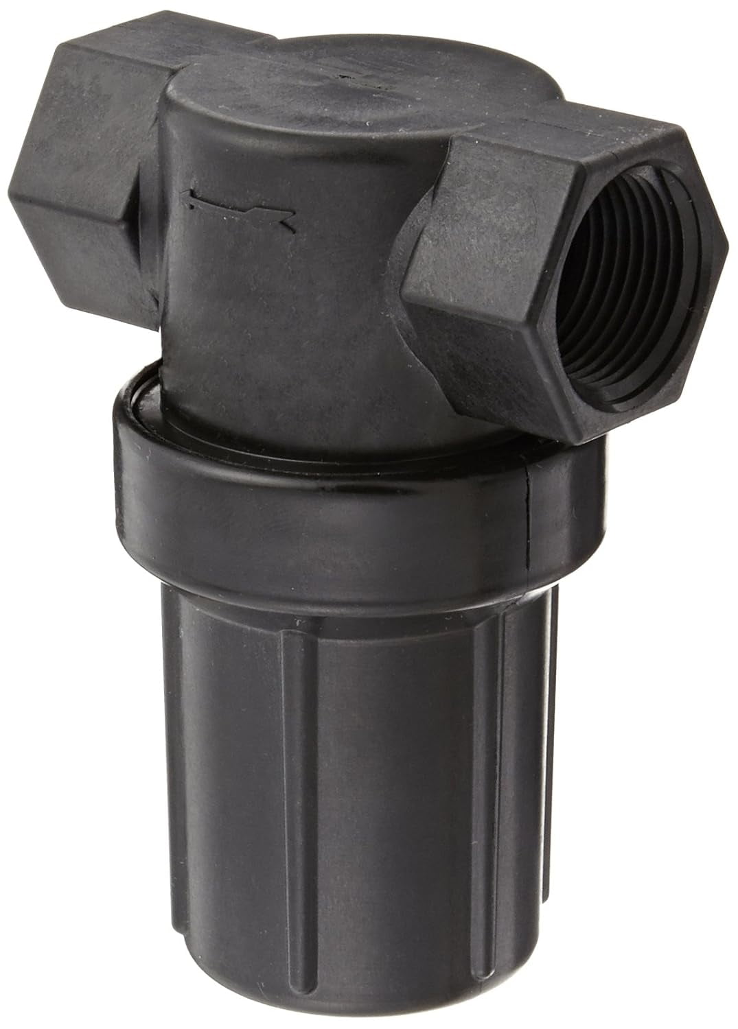 Banjo LSTM075-50 Polypropylene Mini T-Strainer with Black Bowl, 50 Mesh ...