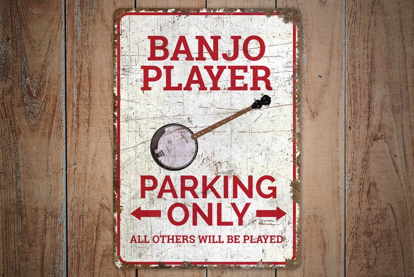 Banjo Player Parking Banjo Player Parking Sign Banjo Player Parking ...