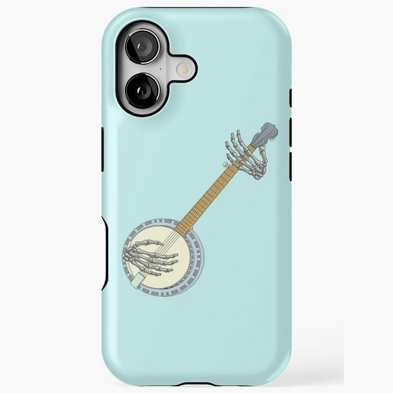 Banjo Player Skeleton Retro Music Illustration Artwork Case iPhone 11 ...