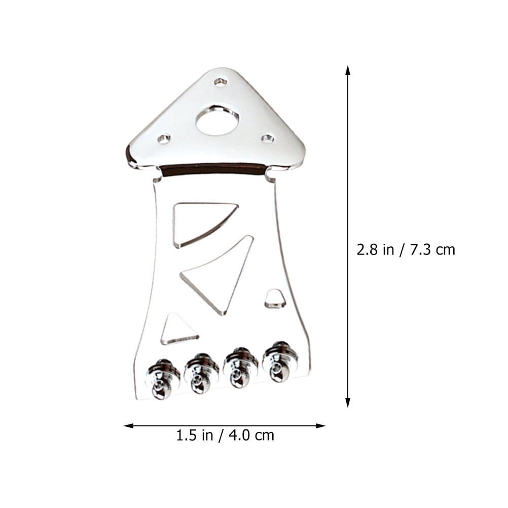 Silver Banjo Tailpiece for Banjo Use Made from Metal Compact Size 4 ...