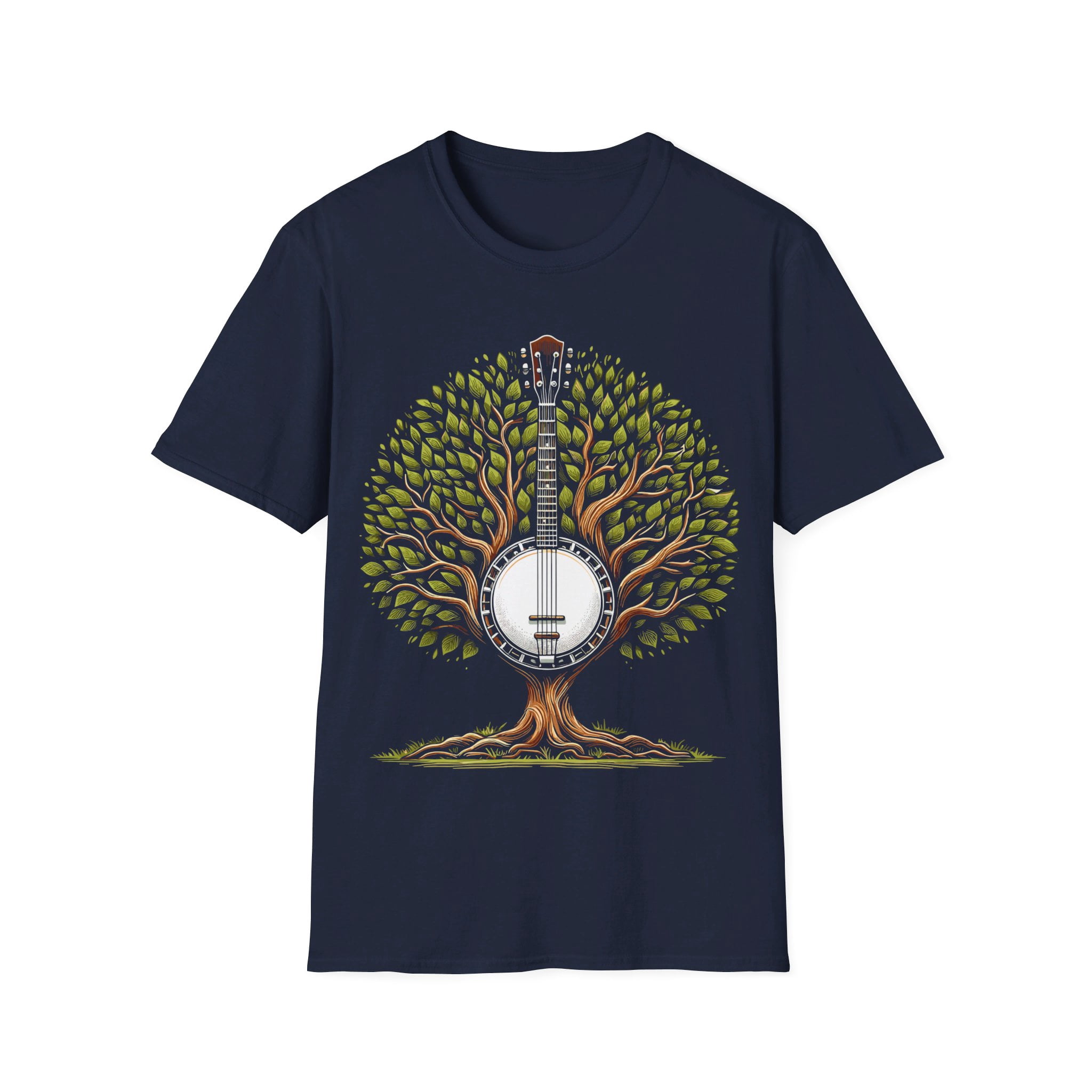 Banjo Tree Banjo Player Musician Music Playing Expert TShirt - Walmart.com