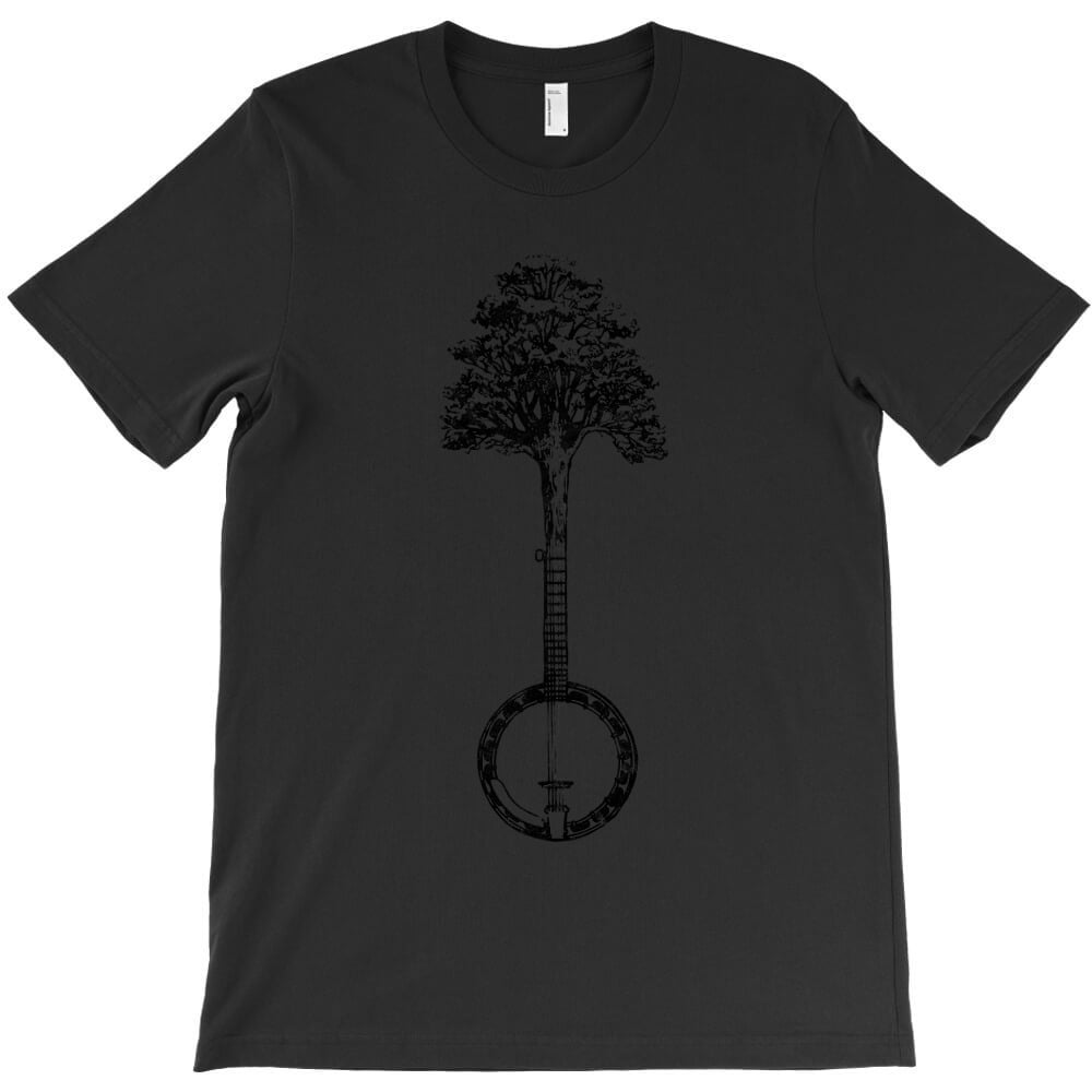 Banjo Tree Funny Minimalist Vintage Nature & Music Graphic H26564 T ...
