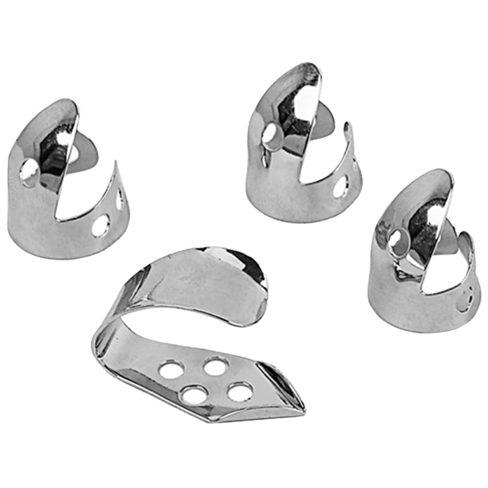 4pcs Metal Finger Picks Multi-functional Finger Protector Pick ...