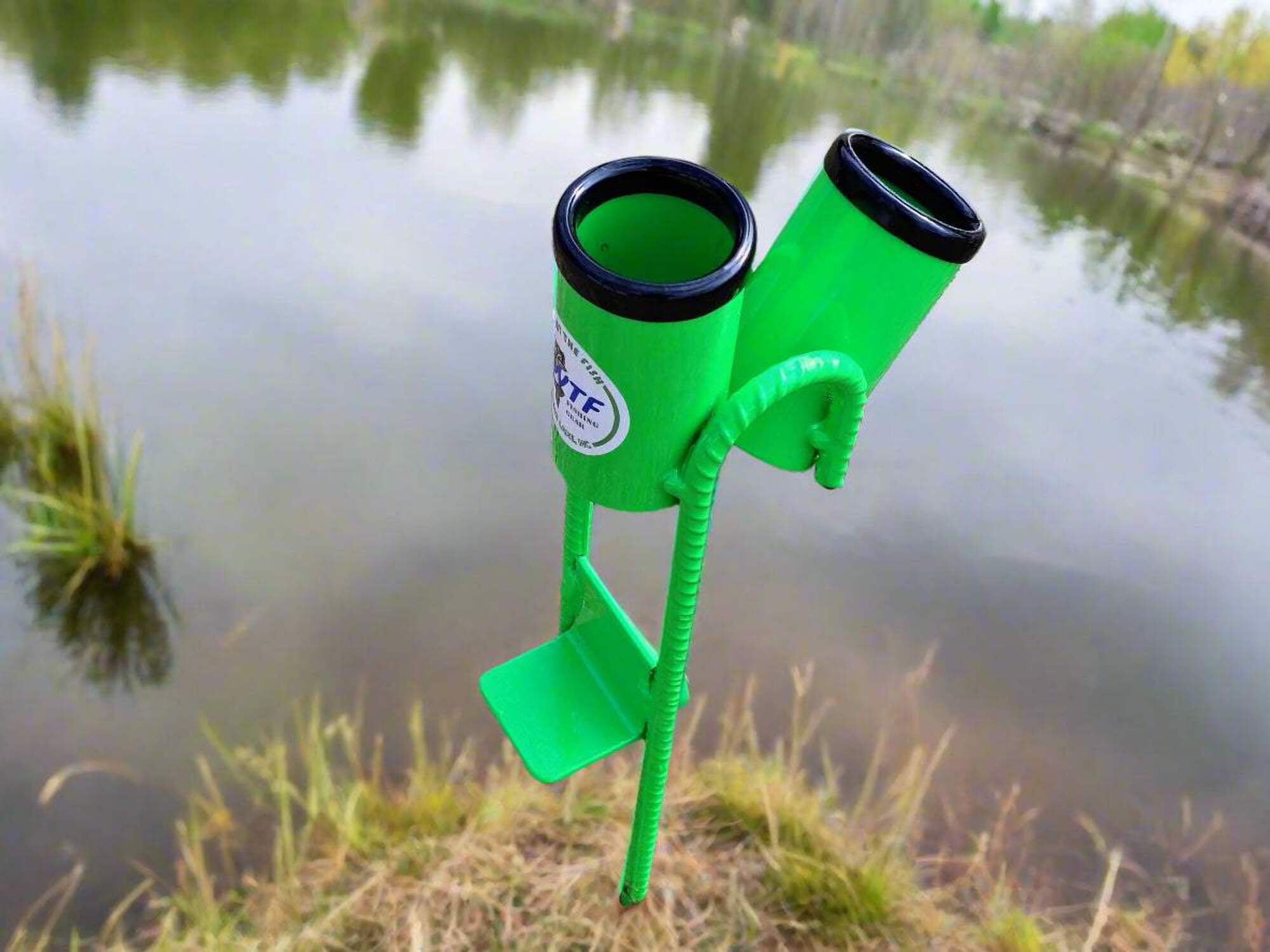 Heavy Duty Bank Fishing Rod Holder - Reel Them In - Walmart.com