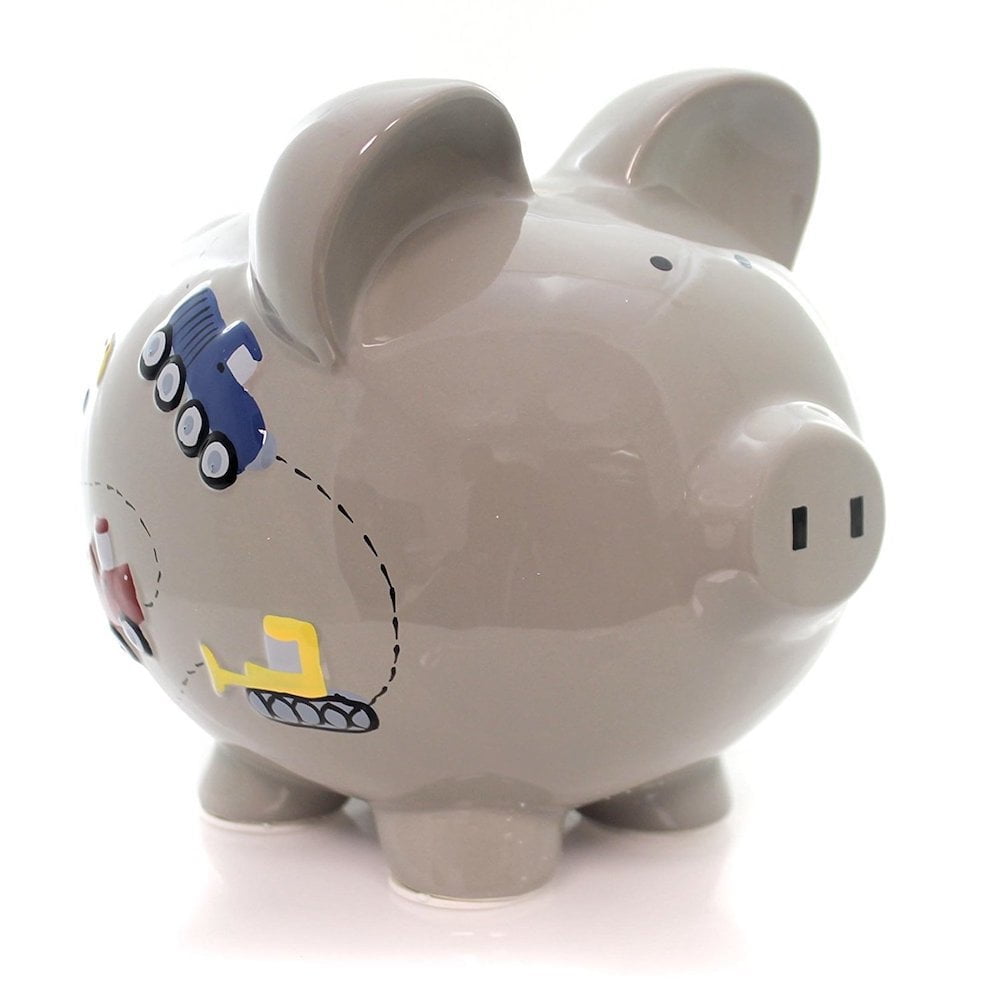 Bank Gray Construcion Pig Ceramic Truck Crane Save Money 3617Gy ...