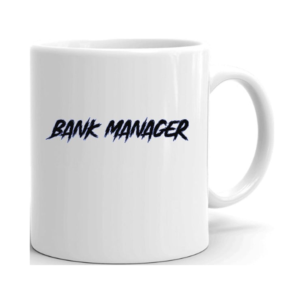 Bank Manager Slasher Style Ceramic Dishwasher And Microwave Safe Mug By ...