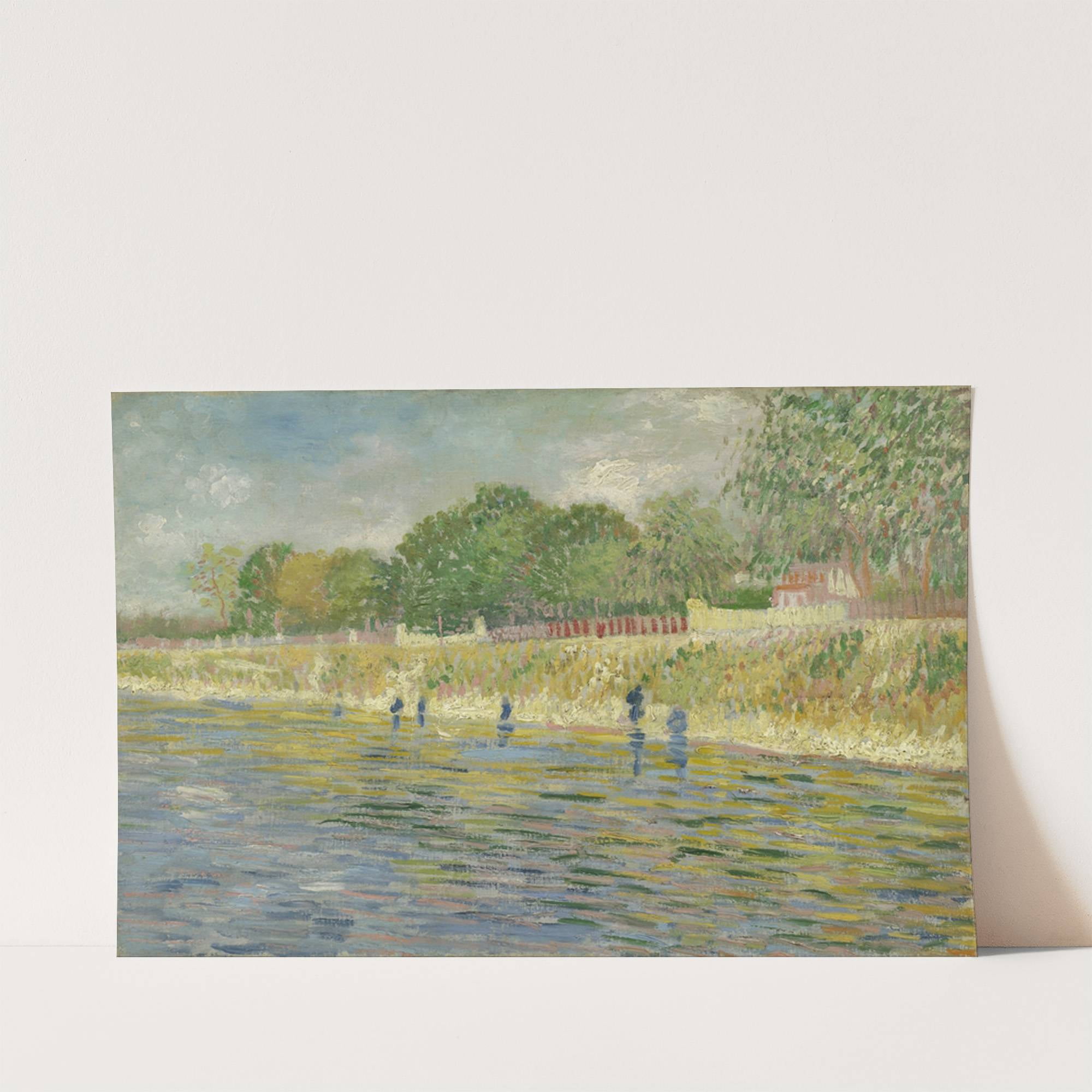 Bank of the Seine (1887) - Vincent Van Gogh Artwork - livingroom ...