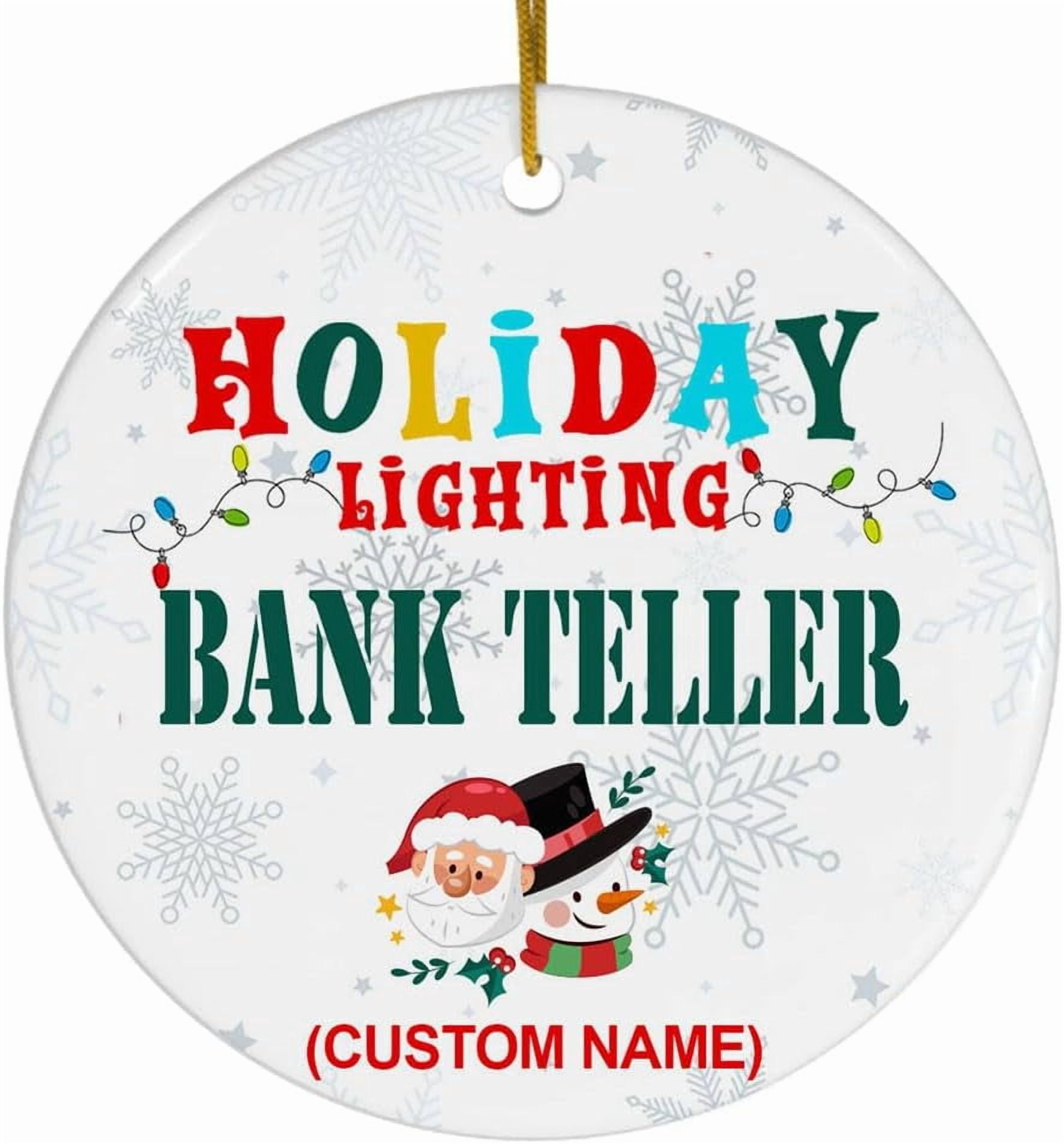 Bank Teller Christmas Ornaments 2025 for Women Friendship, Appreciation ...
