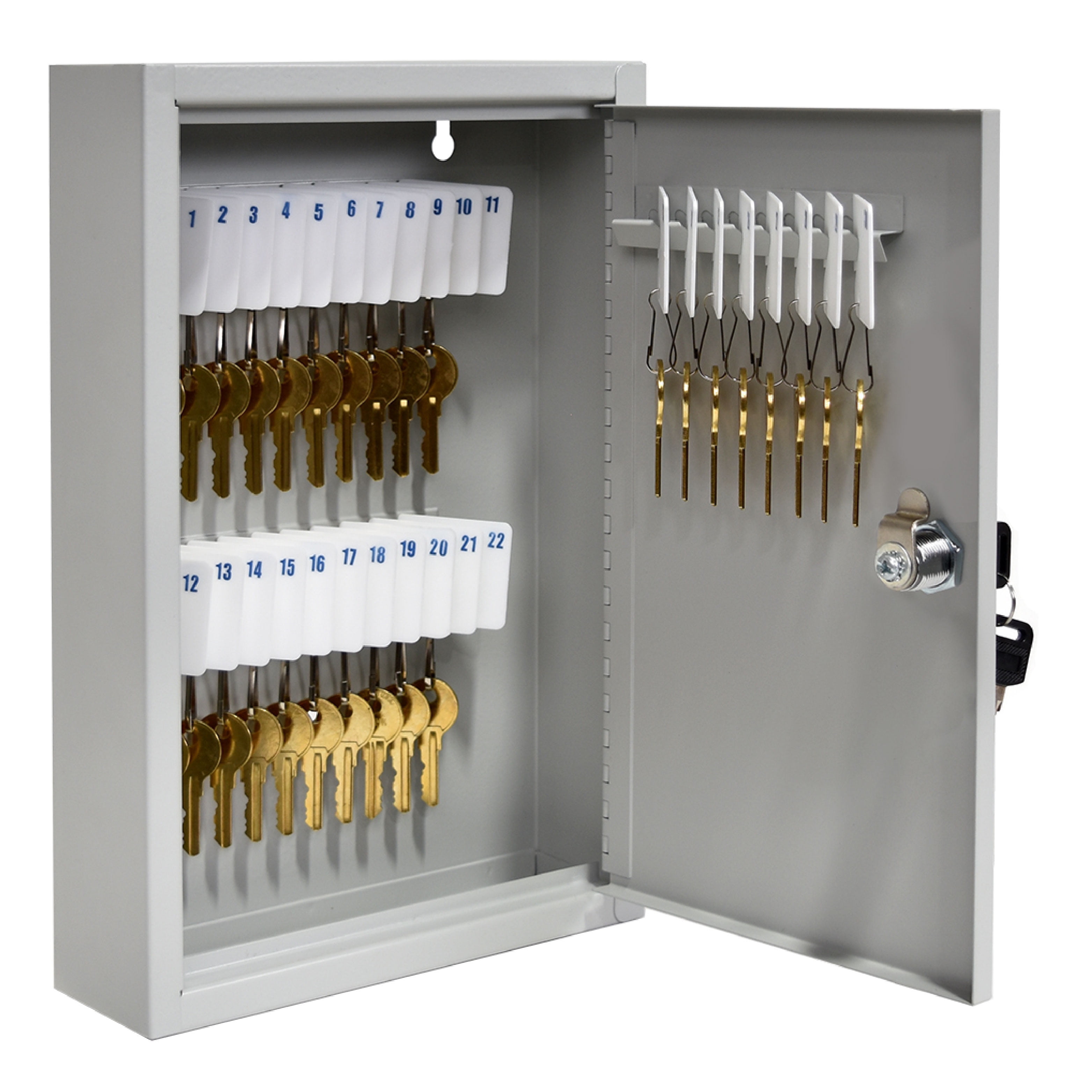 BankSupplies Fort Knox 30 Key Cabinet | Dual Lock Control Key Box | 22 ...