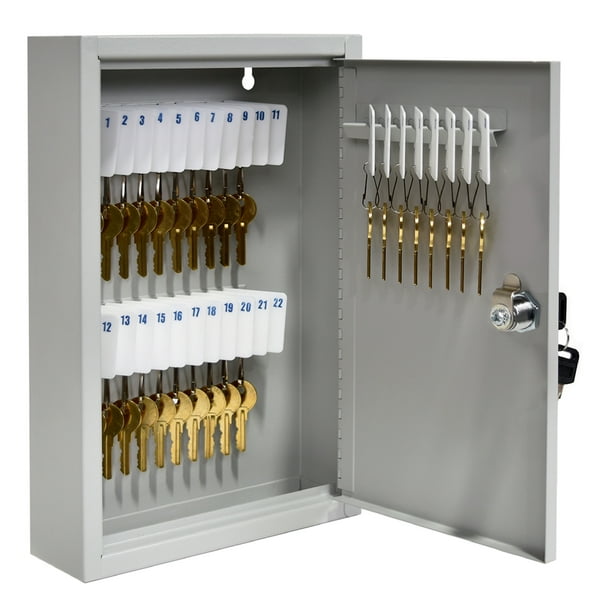 BankSupplies Fort Knox 30 Key Cabinet | Dual Lock Control Key Box | 22 ...