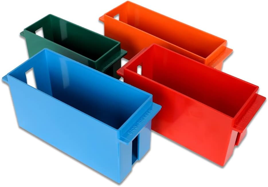 BankSupplies Large Capacity Coin Storage Trays | Penny, Nickel, Dime ...