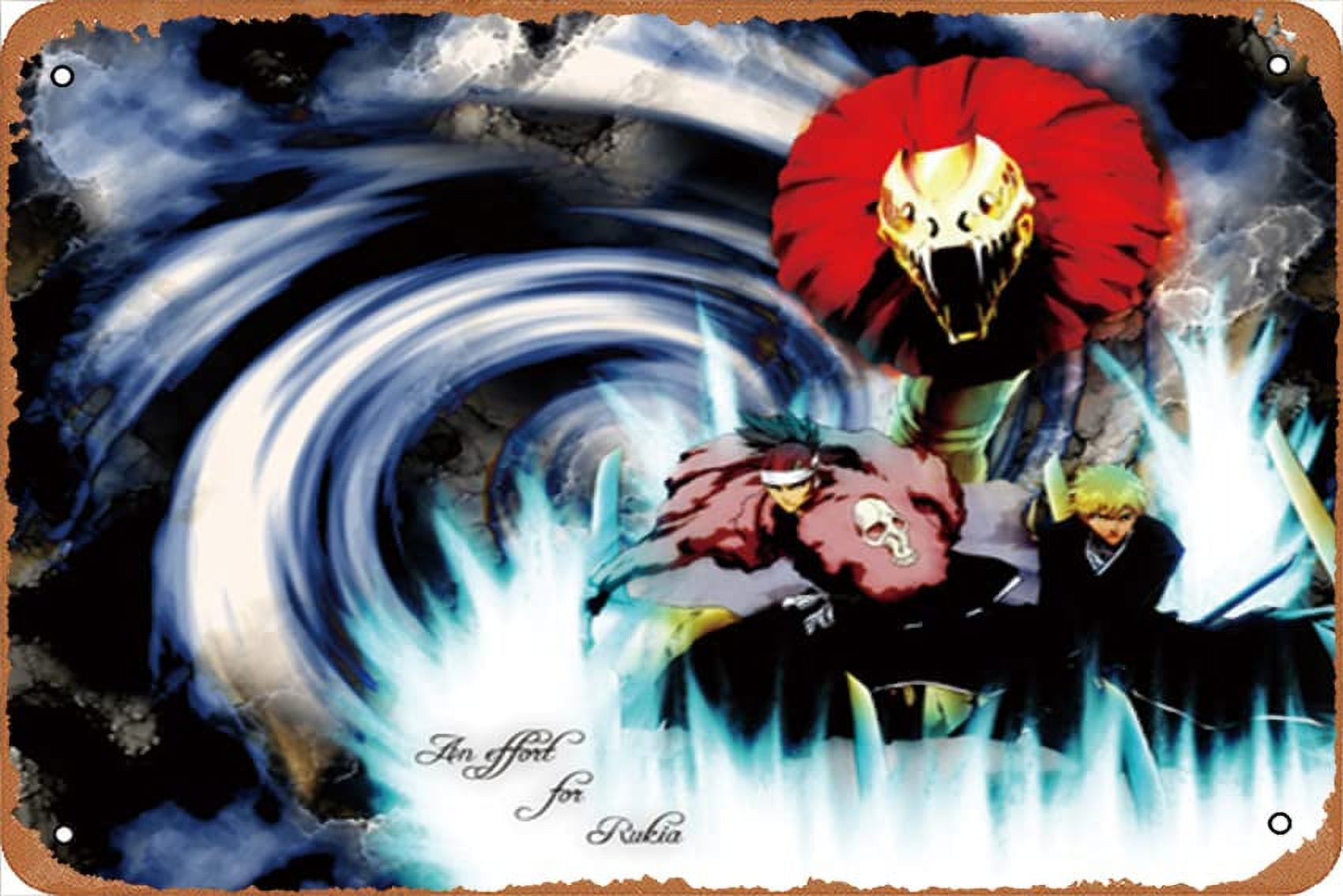 Bankai Ichigo Renji Anime 6x8 Inch Comic Retro Metal Aluminum Sign Fun ...