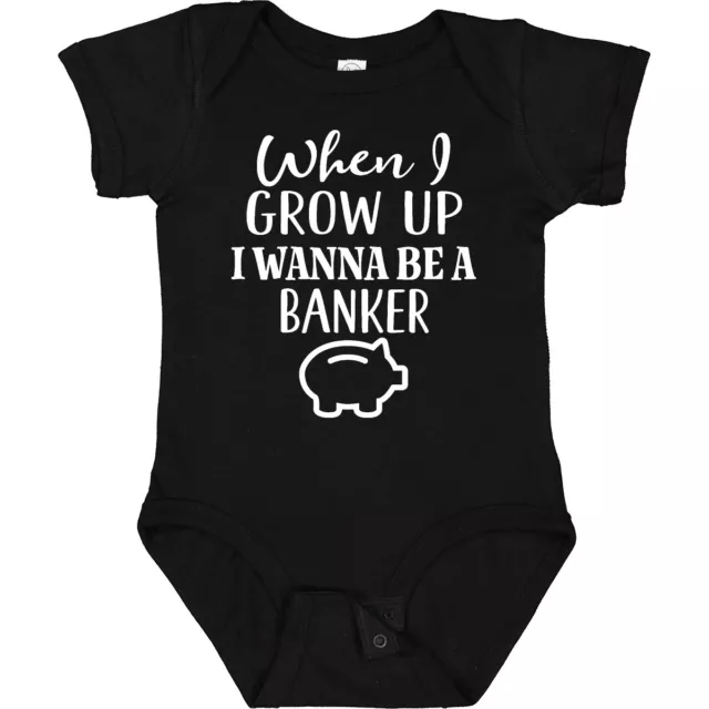Banker Future Job Baby Bodysuit Occupation Childs One-Piece Infant Hws ...