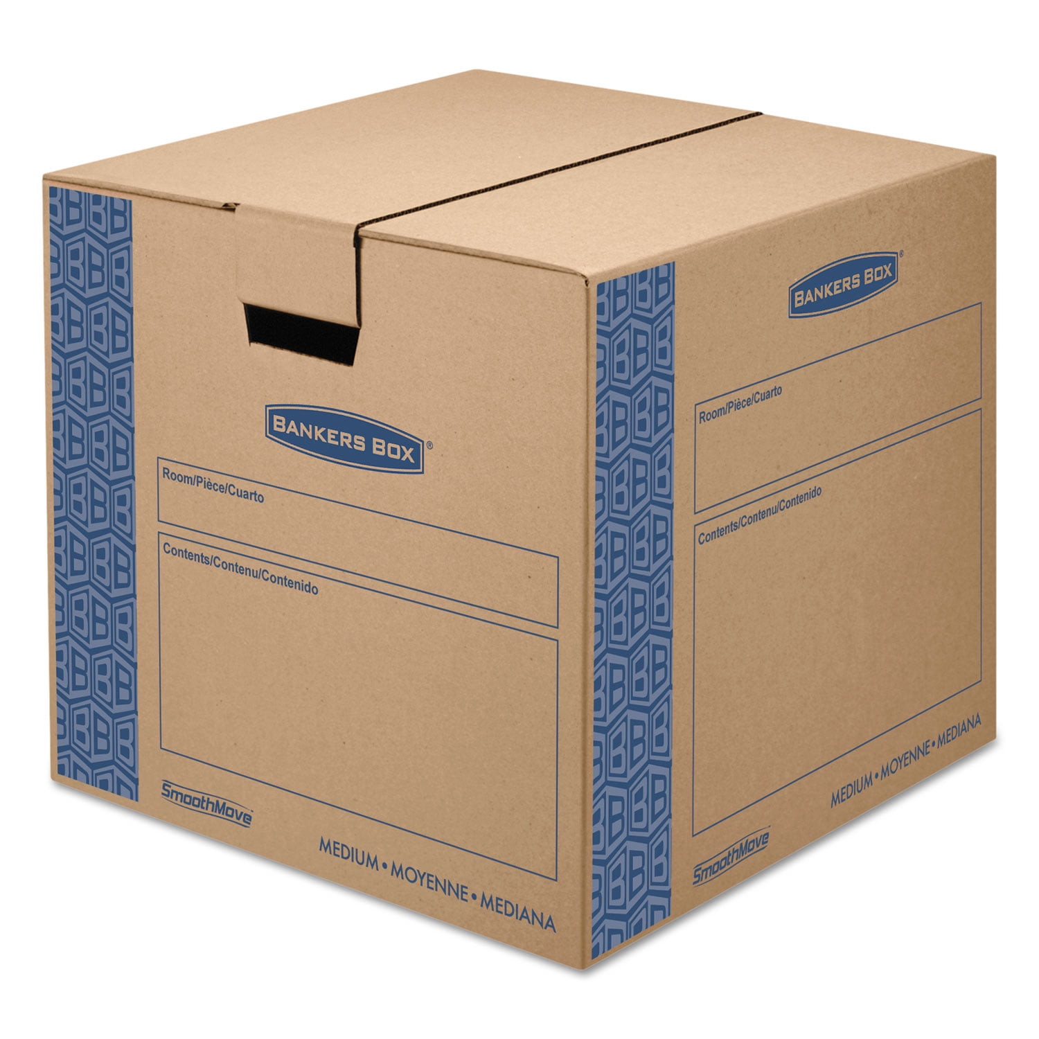 Bankers Box 0062801 18 in. x 18 in. x 16 in. Smoothmove Prime Medium ...