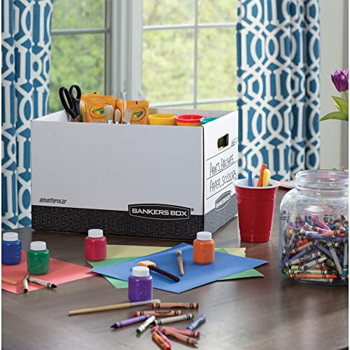 Bankers Box 12 Pack R-KIVE Heavy-Duty File Storage Boxes, FastFold ...