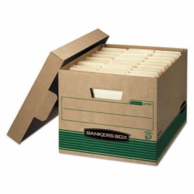 Bankers Box 12 Pack STOR/FILE Medium-Duty 100% Recycled File Storage ...