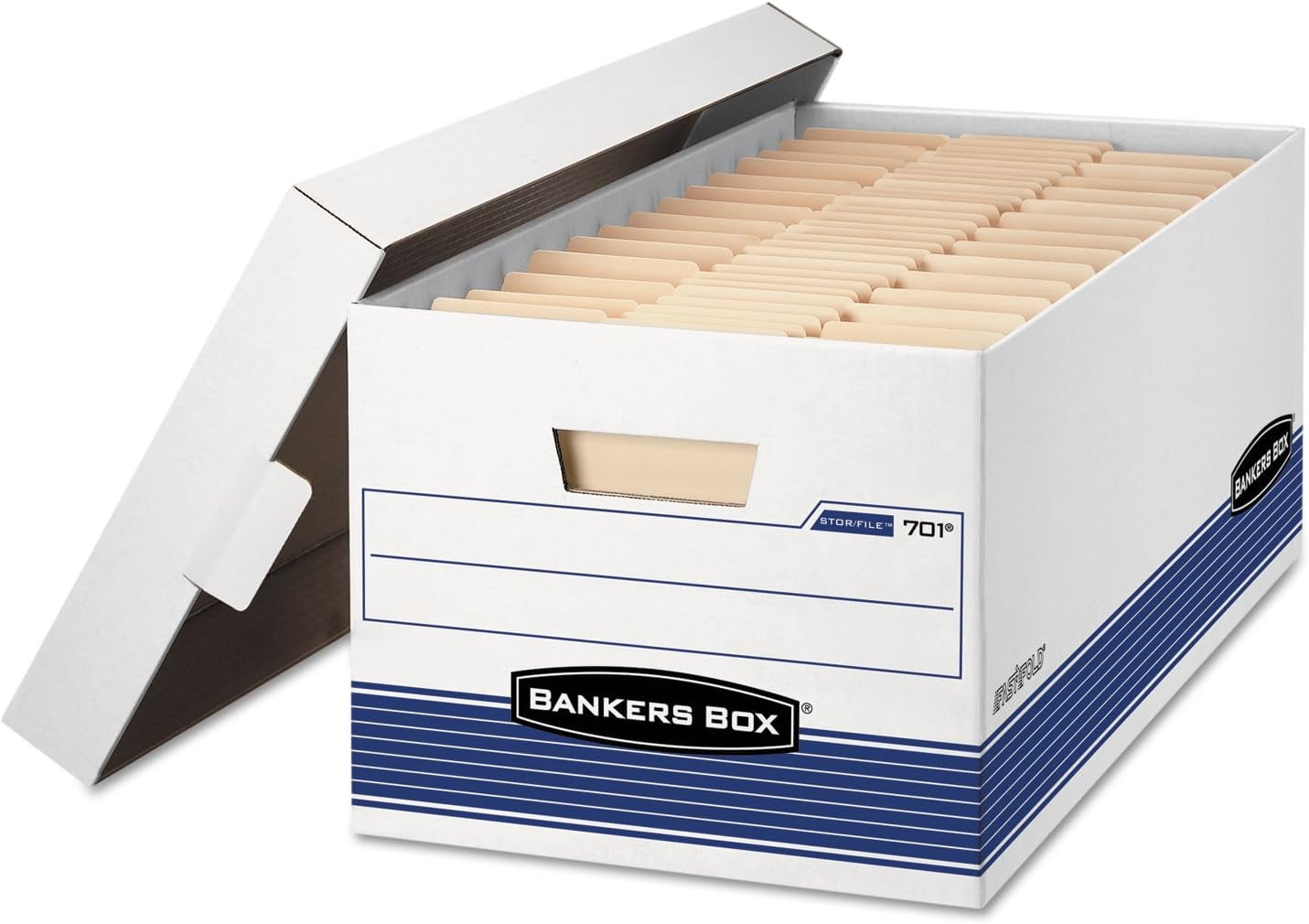 Bankers Box 4 Pack STOR/File Medium-Duty File Storage Boxes, FastFold ...