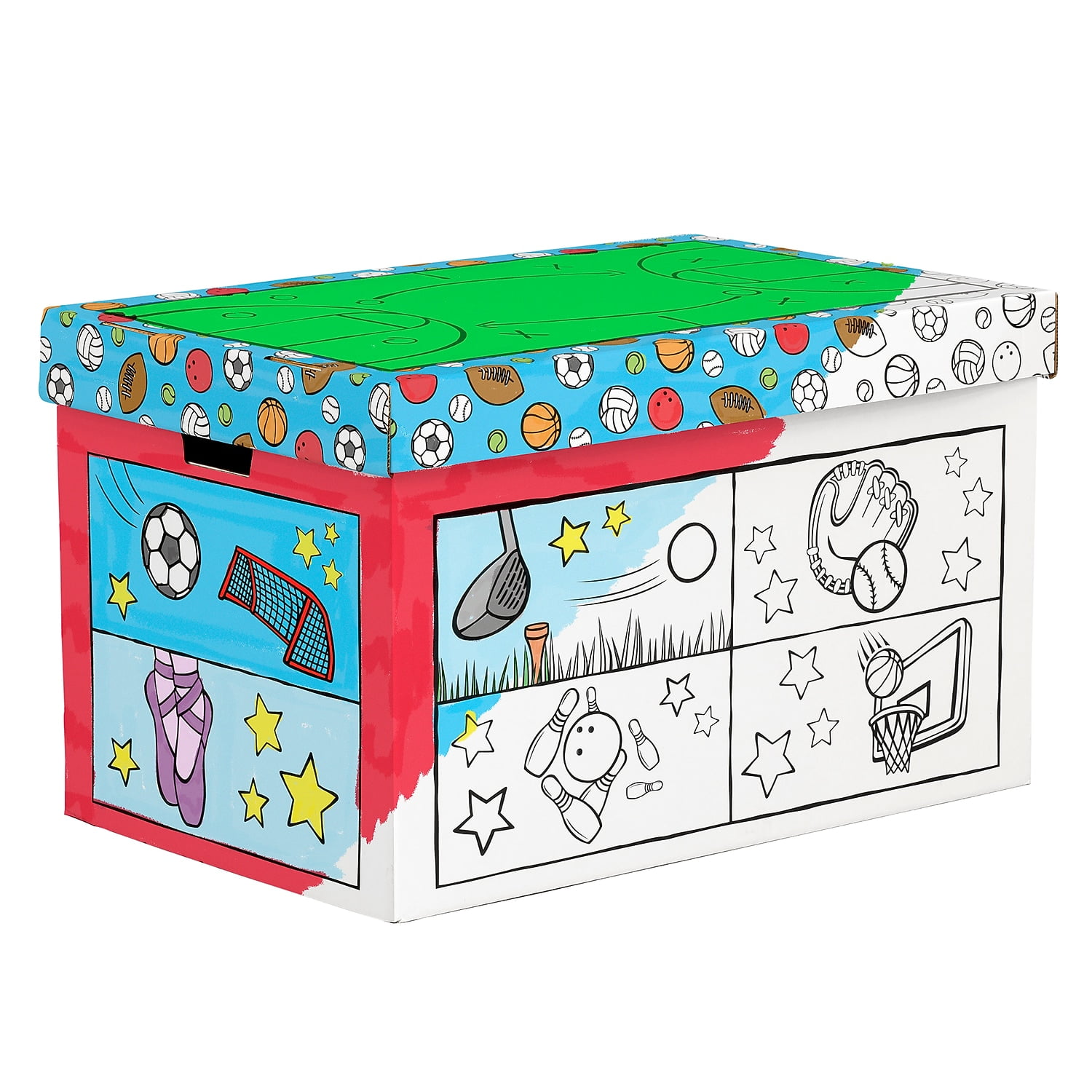 Bankers Box at Play Sport Print Toybox (1231601) - Walmart.com